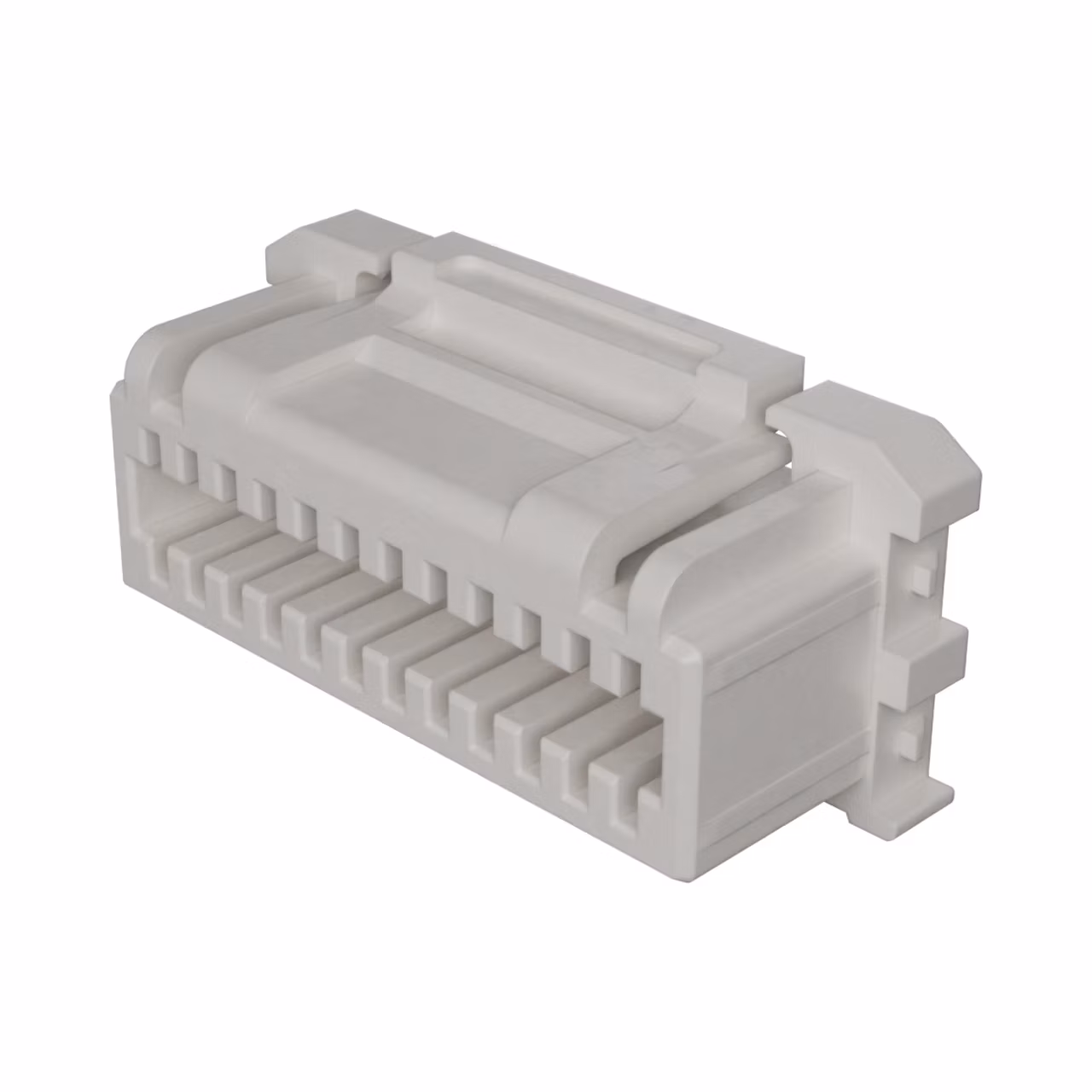Micro-Lock Plus TPA Type Receptacle Housing, 1.25mm Pitch, Low-Halogen, Dual Row, Positive Lock, 24 Circuits, Natural (White) for sale