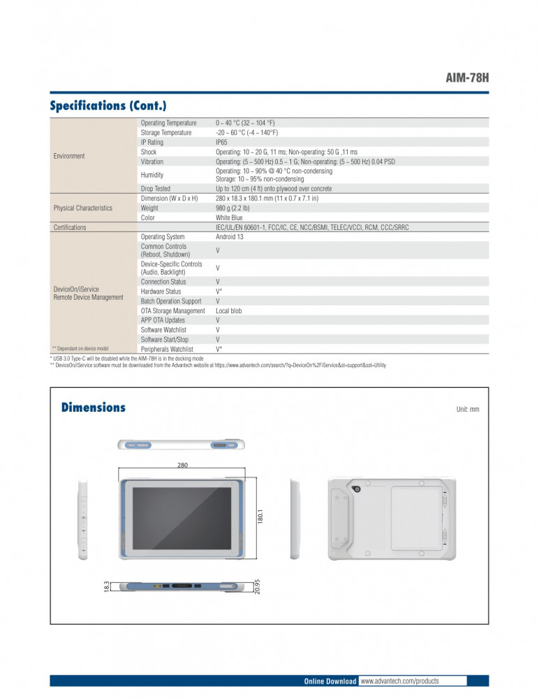 AIM-78H documentation page 2