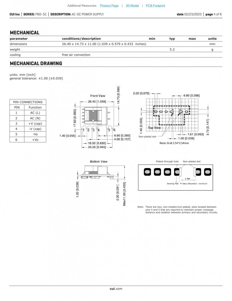 PBO-5C-12 datasheet page 4