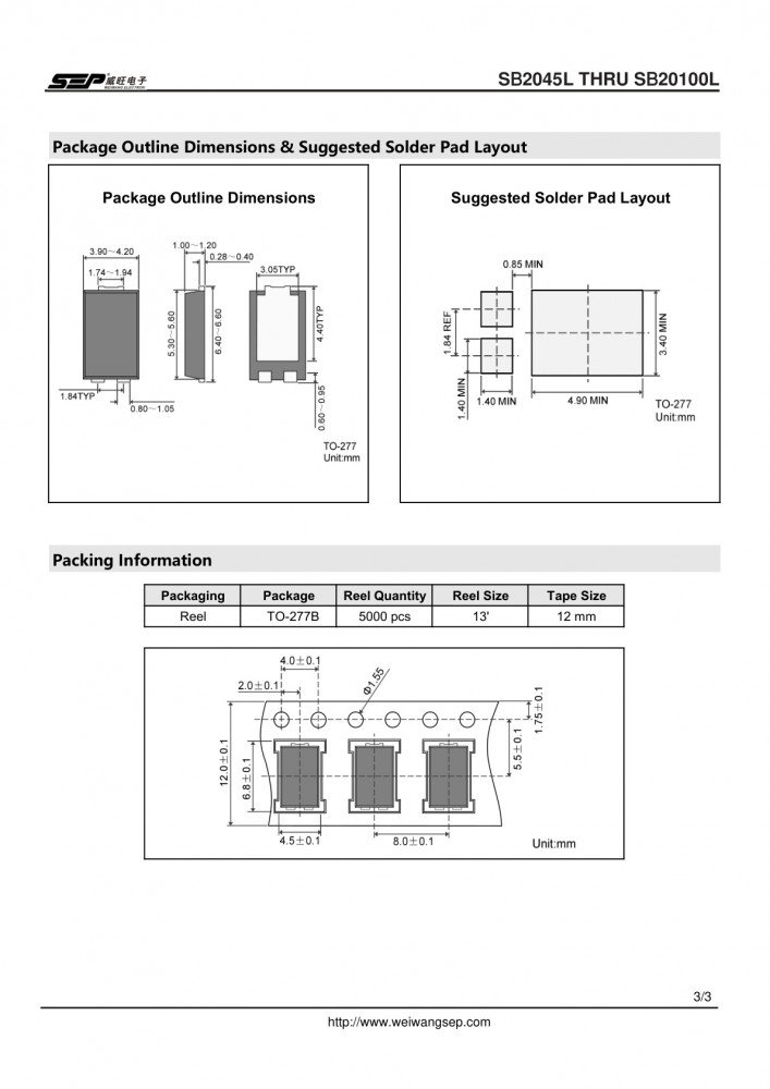 SB2045L datasheet page 3