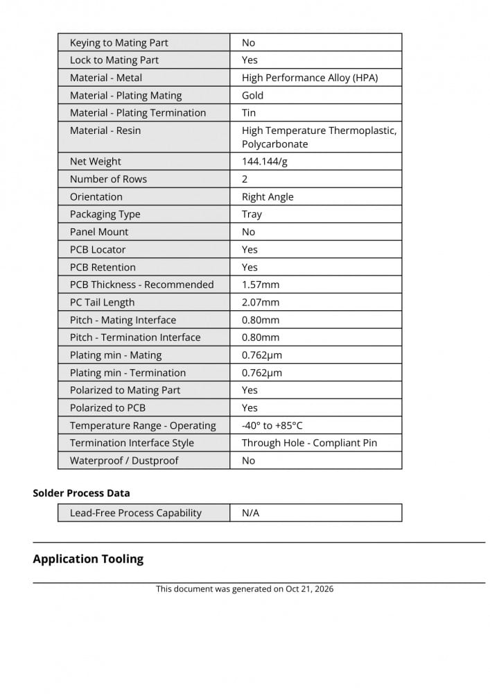 MOLEX 760945002 technical document page 3