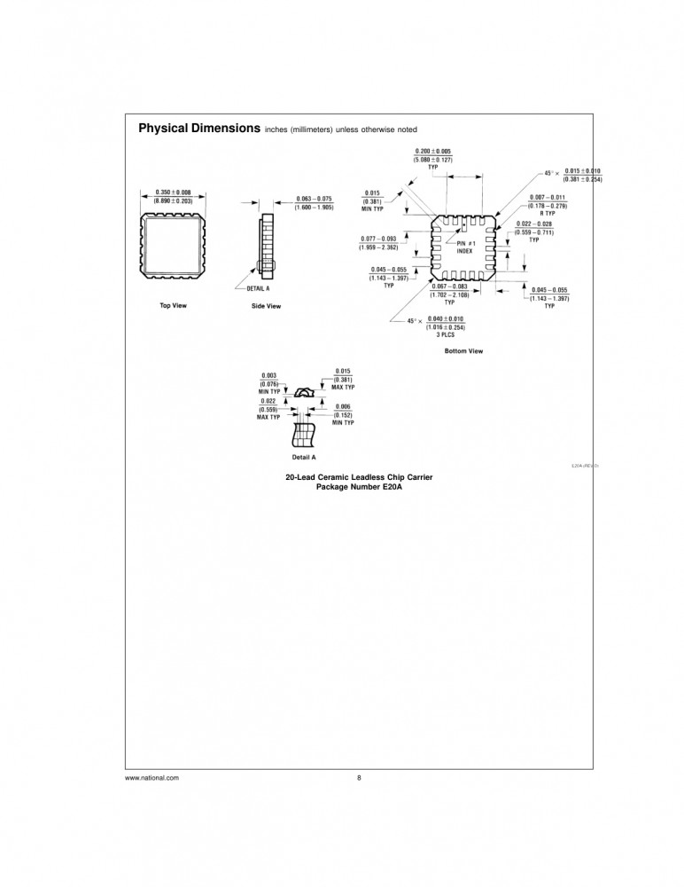 54ACT521/Q2A datasheet page 8