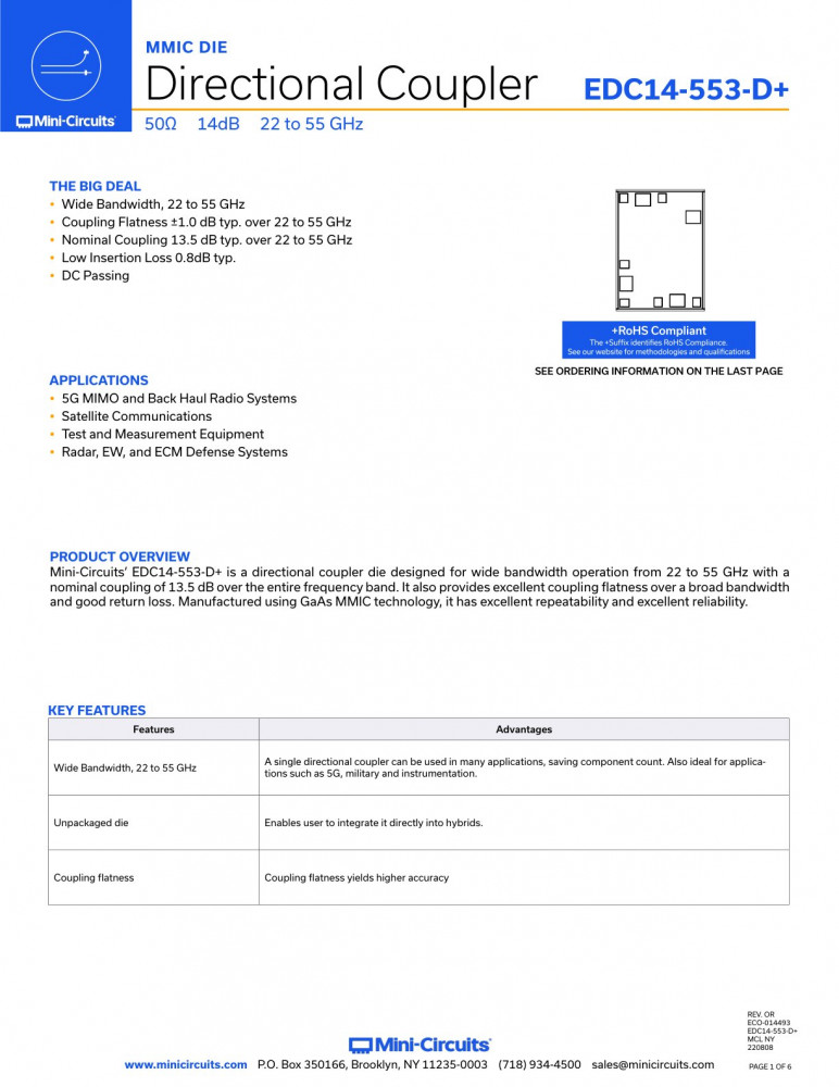 EDC14-553-DG+ datasheet page 1