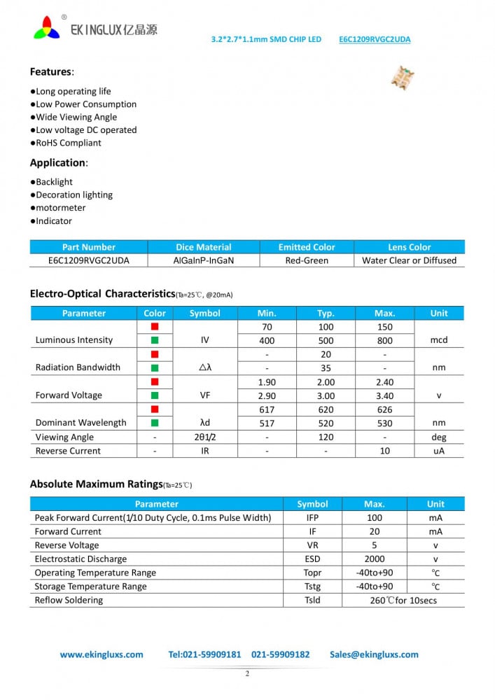 E6C1209RVGC2UDA datasheet page 2
