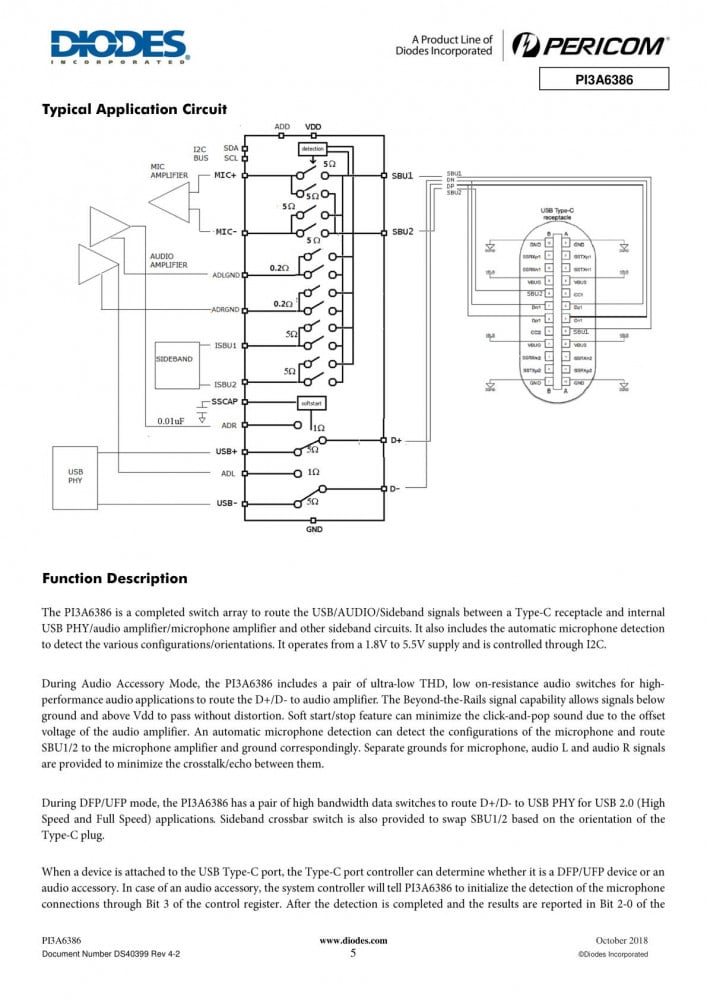 PI3A6386ZLEX datasheet page 5