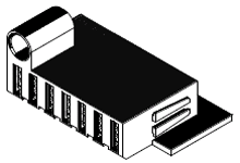 EXTreme Ten60Power Right-Angle Receptacle with Top Guide, 5 Power Circuits for sale
