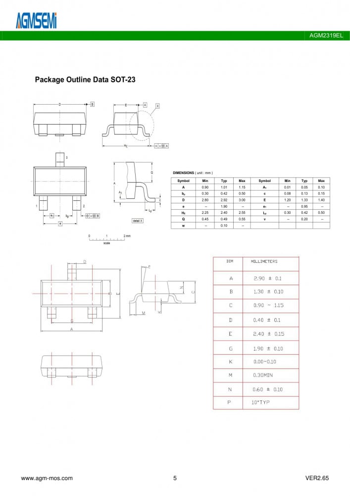 AGM2319EL datasheet page 5
