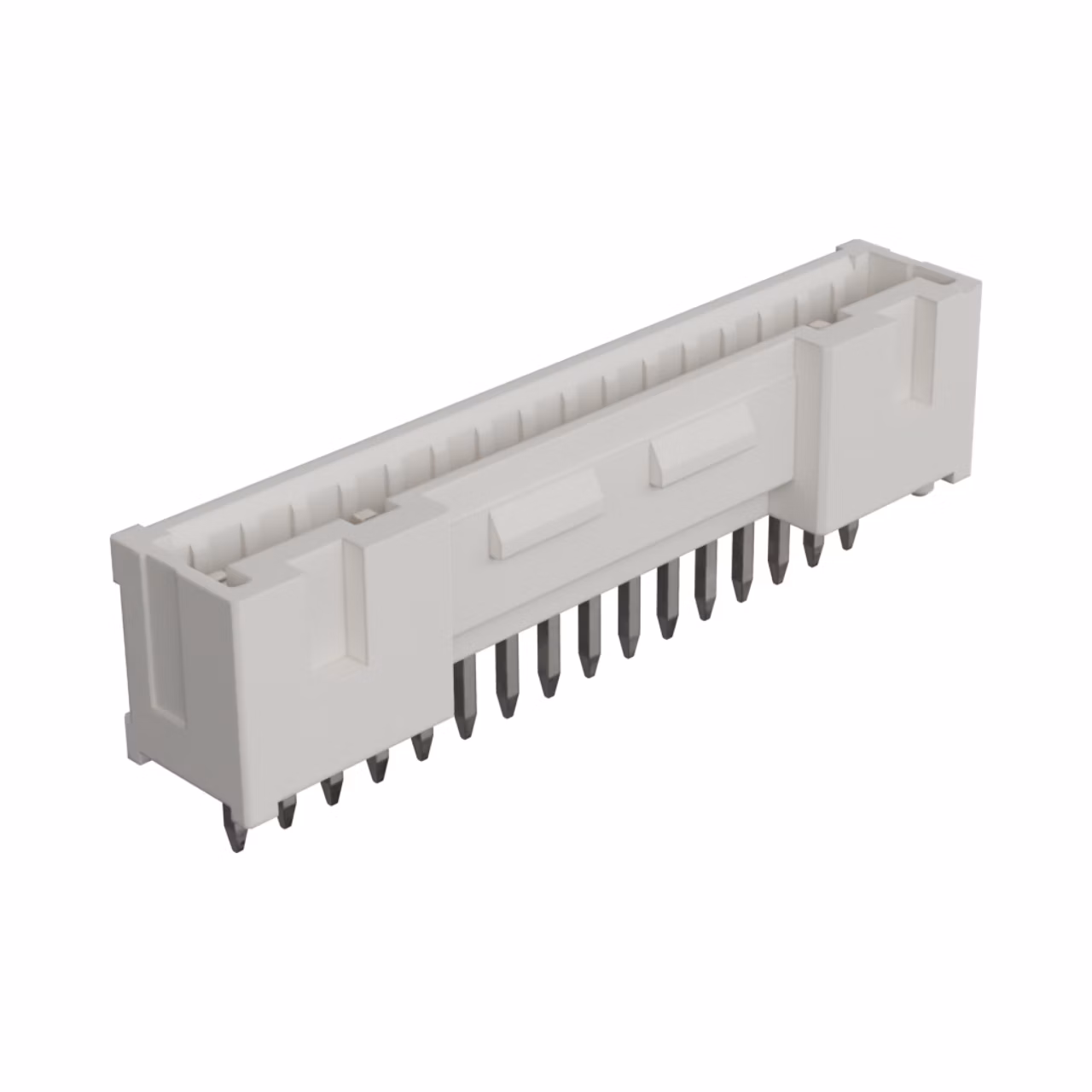 1.25mm Pitch, Micro-Lock Plus PCB Header, Single Row, Vertical, Through Hole, Tin-Bismuth Plating, Positive Lock, 16 Circuits, Low-Halogen, Natural (White) for sale