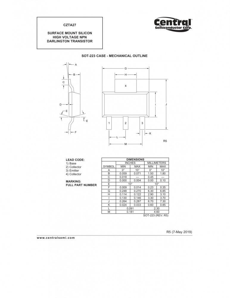 CZTA27 datasheet page 2