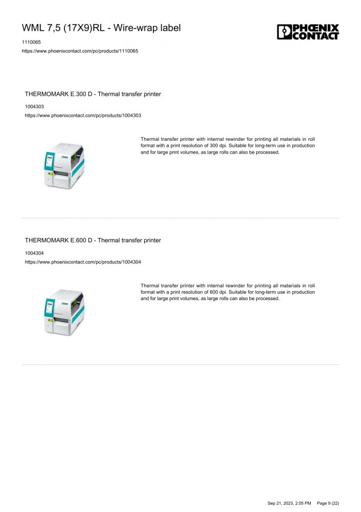 Phoenix Contact 1110065 document page 9