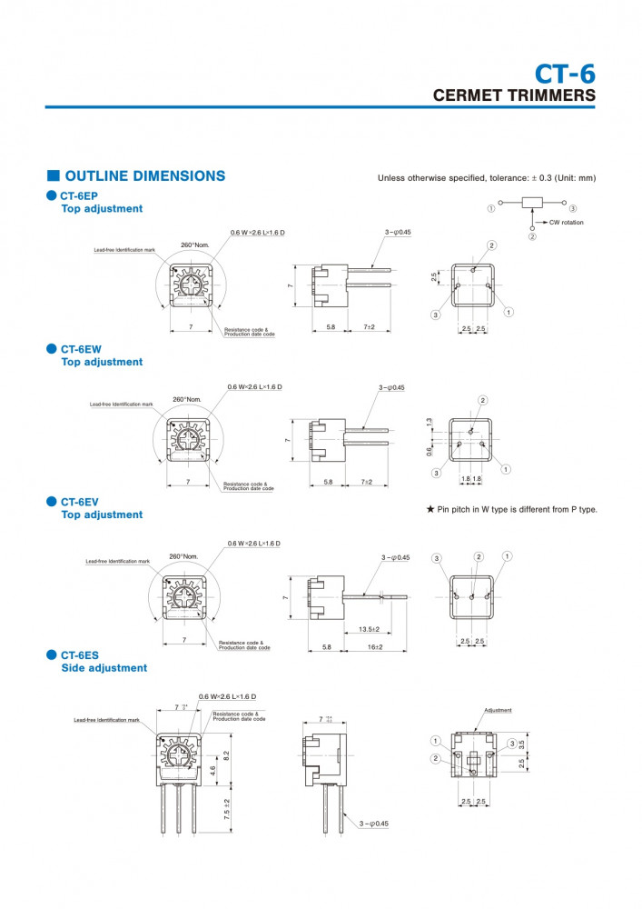 CT-6 series datasheet page 4