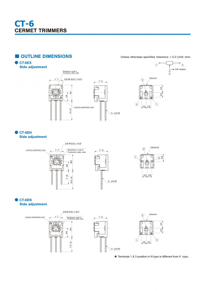 CT-6 series datasheet page 5