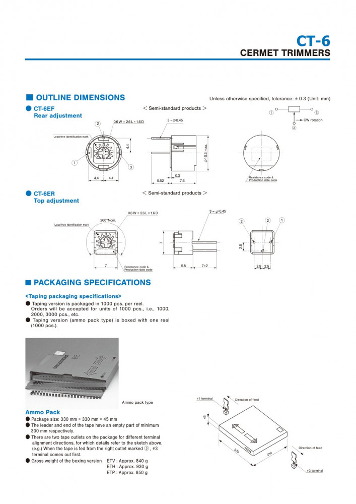 CT-6 series datasheet page 6