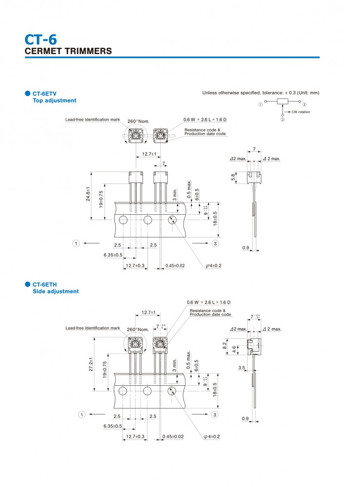 CT-6 series datasheet page 7