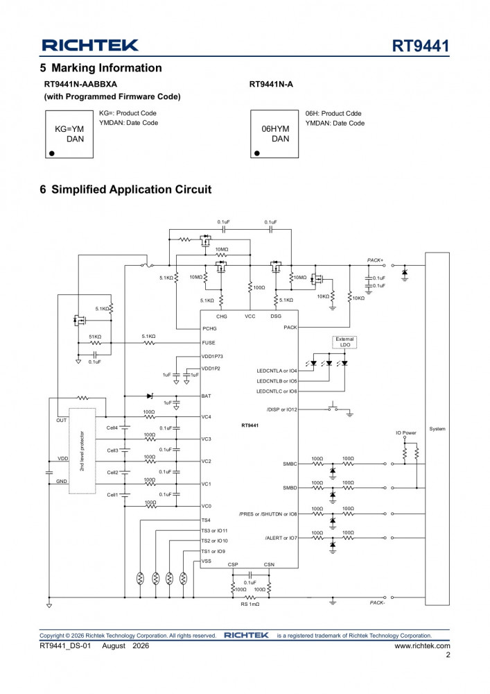 RT9441 datasheet preview, page 2