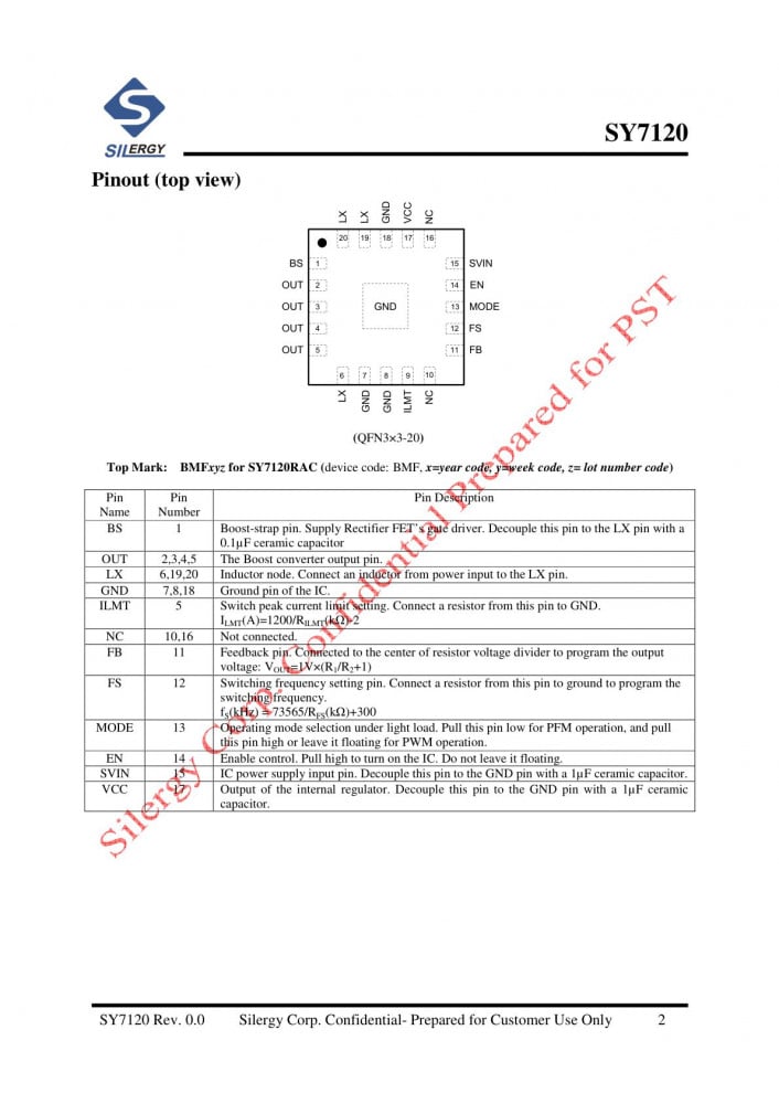 SY7120RAC datasheet page 2