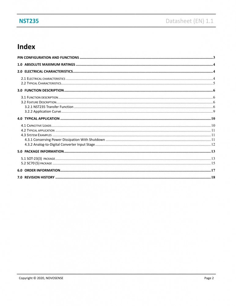 NST235 datasheet page 2