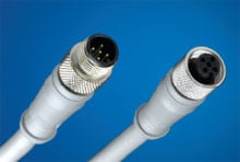 DeviceNet Micro-Change Double-Ended Cordset, 5 Poles, A-Coded, Male (Straight) to Female (Straight), 4.0m (13.12') Length