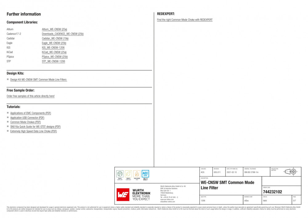 744232102 datasheet page 5