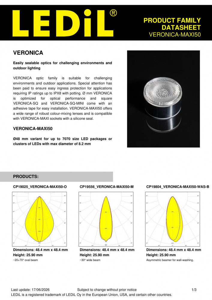 VERONICA-MAXI50-WAS-B technical document, page 1