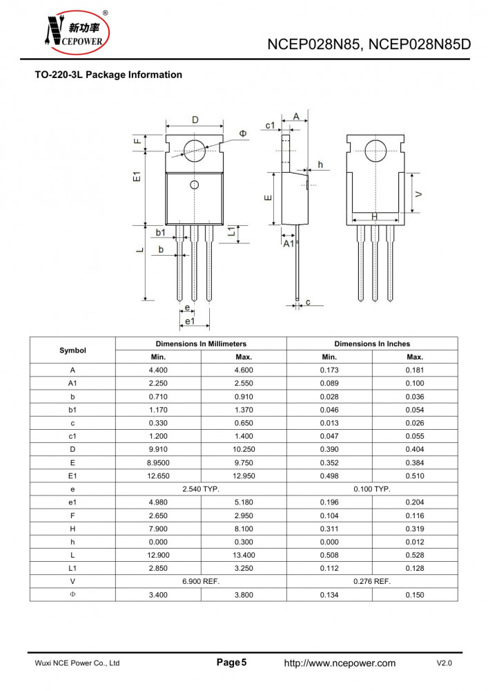 NCEP028N85 datasheet page 5