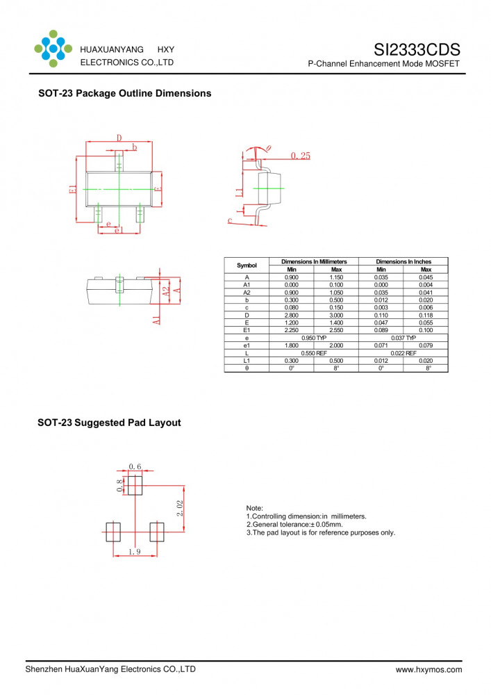 SI2333CDS-HXY datasheet page 5
