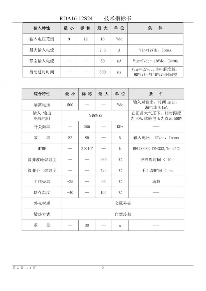 RDA16-12S24 datasheet page 3