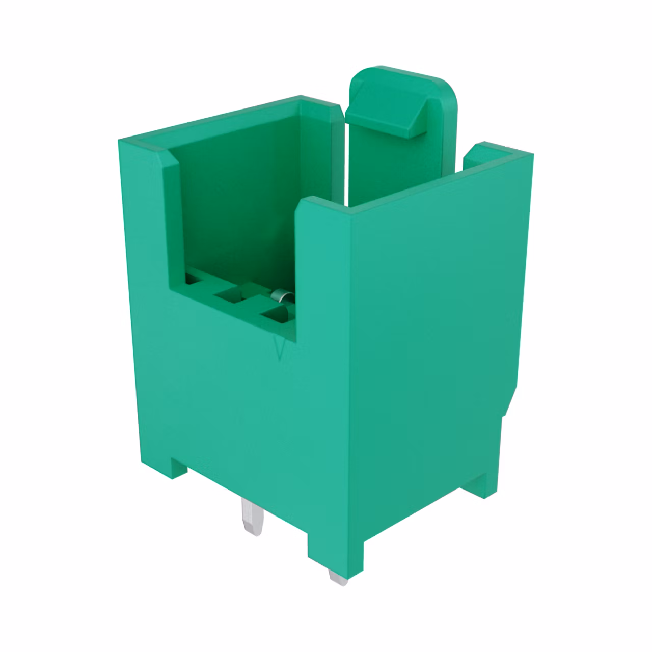 Appli-Mate RAST 2.5 Header, Vertical, 3 Circuits, Tin (Sn) Plating, Glow-Wire Capable, Positioning Key D Blocked, with Latch, Green for sale