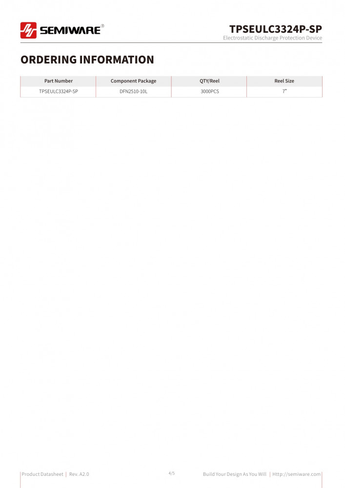 TPSEULC3324P-SP datasheet page 4