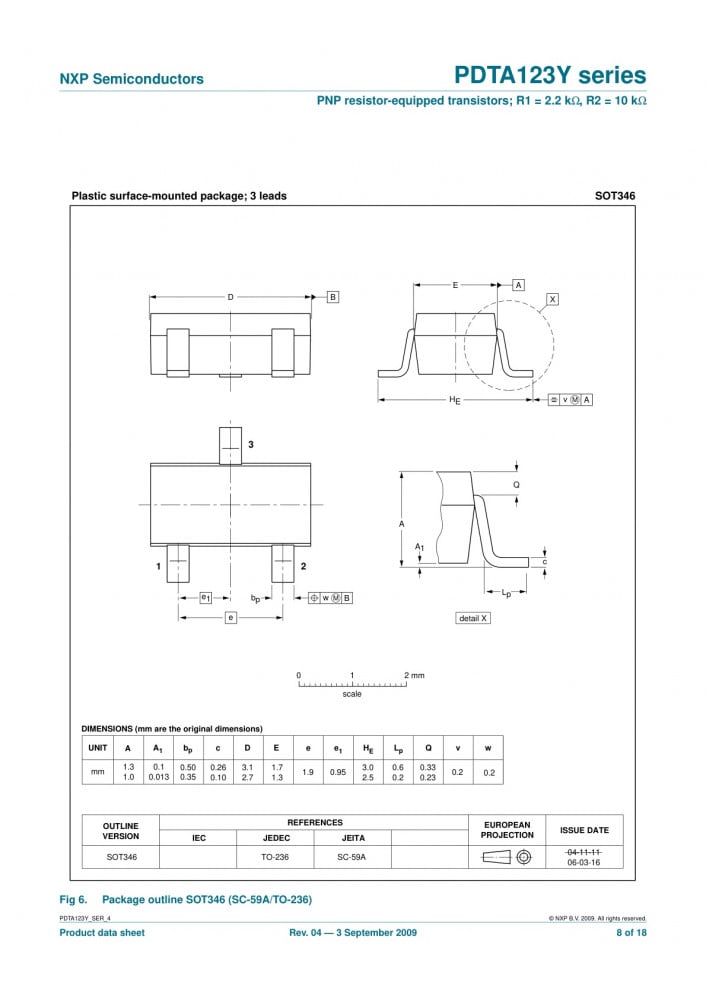 PDTA123YU datasheet page 9