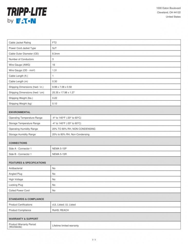 P022-001-13A technical document page 2