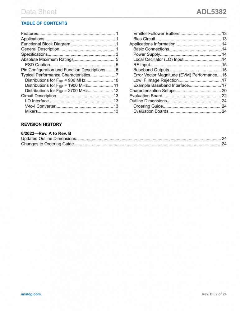 ADL5382 datasheet page 2