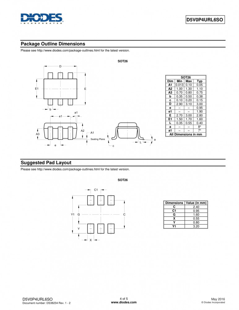 D5V0P4URL6SO-7 datasheet page 4