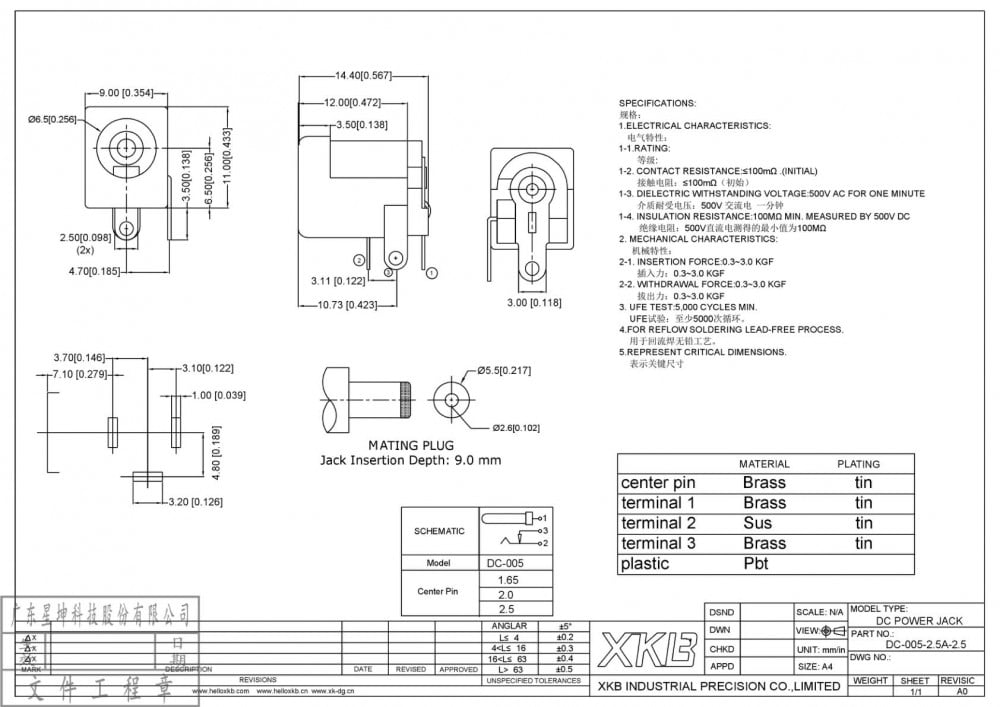 DC-005-2.5A-2.5 technical document
