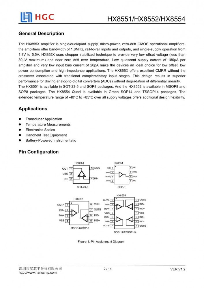 HX8552IDRG datasheet page 2