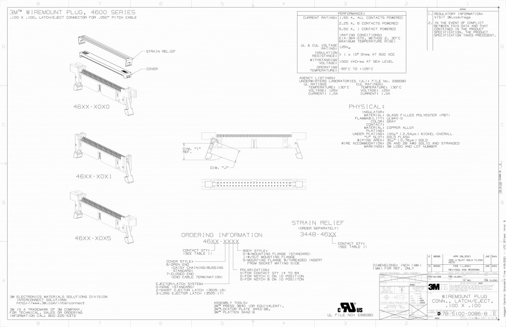 3M 3448-4614 technical drawing page 1