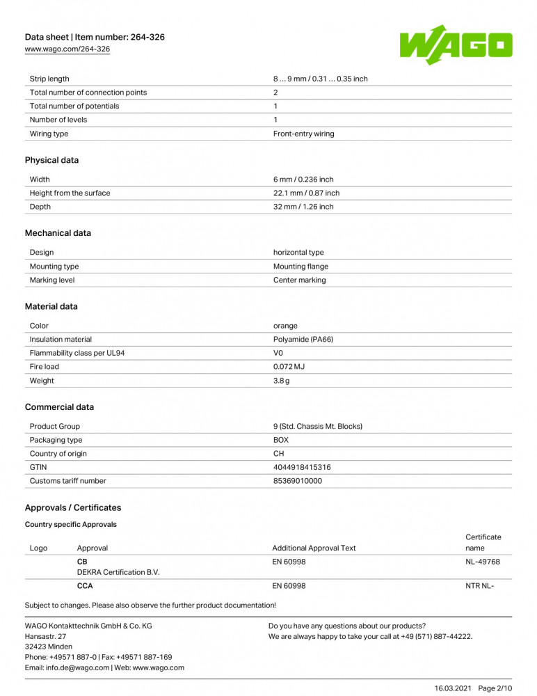264-326 technical document page 2