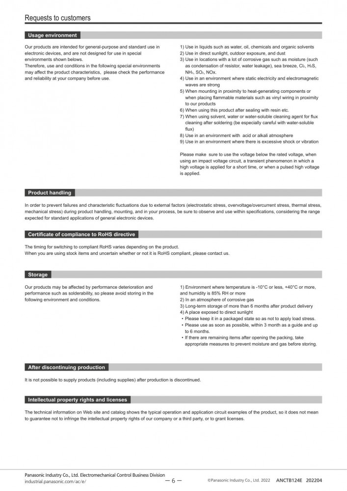 PANASONIC EVPBL catalog page 7