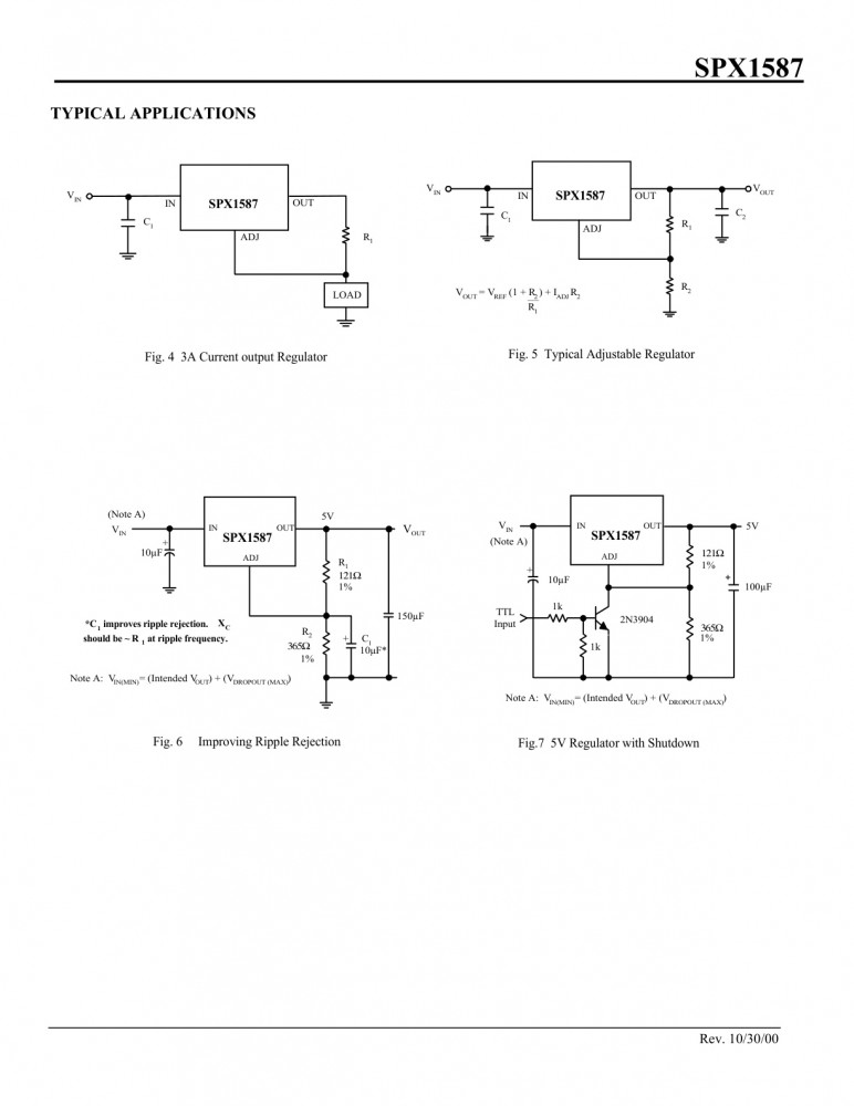 SPX1587 datasheet page 5
