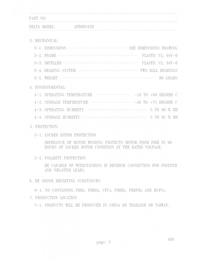 AFB0824SH-R00 technical document page 3