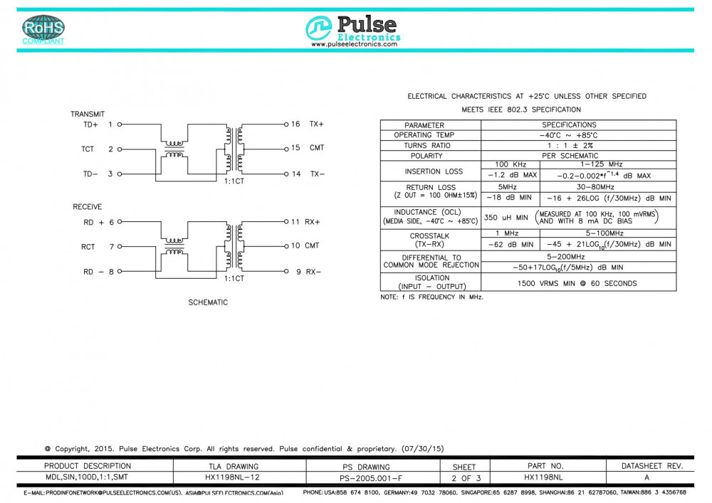 HX1198NL datasheet page 2