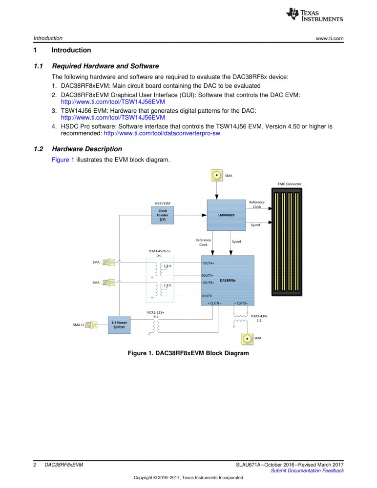 DAC38RF82EVM document preview, page 2