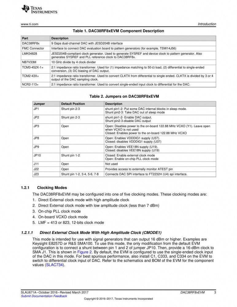 DAC38RF82EVM document preview, page 3