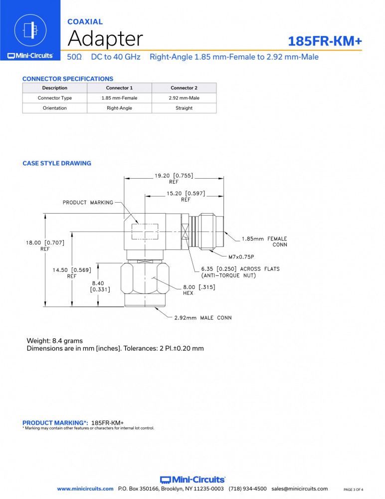 185FR-KM+ technical document page 3