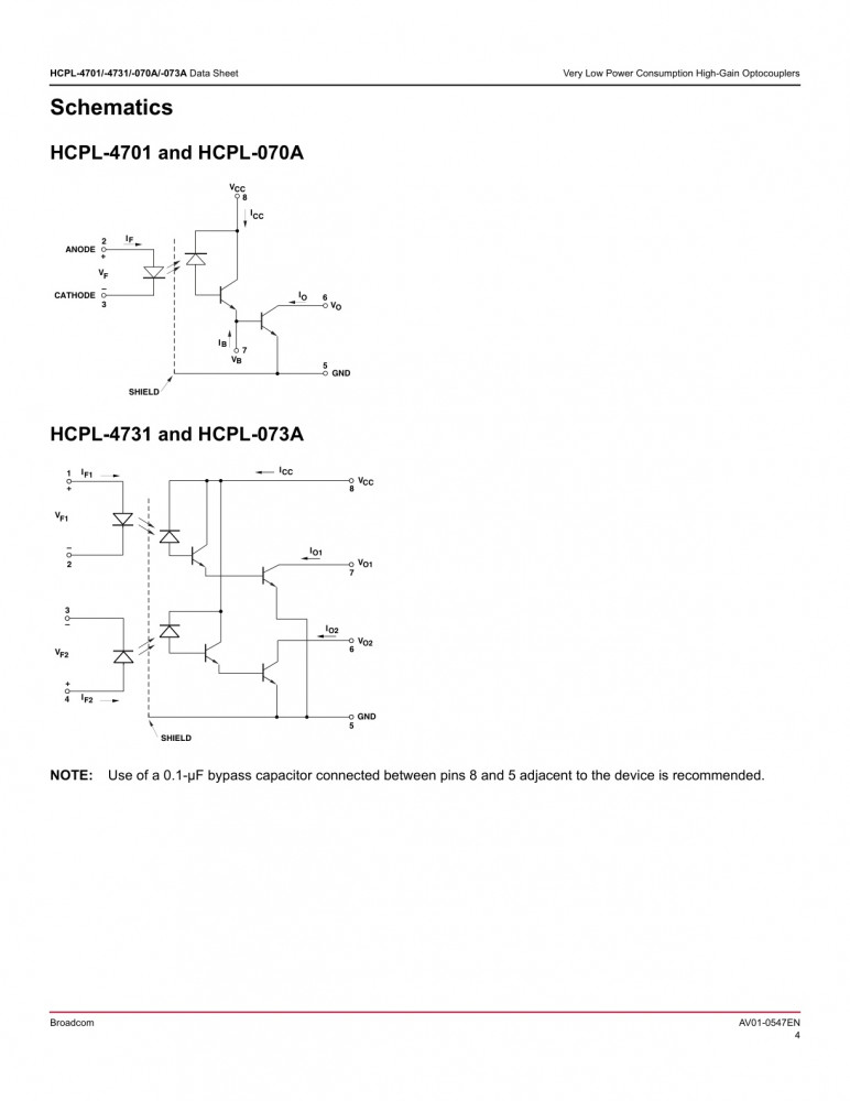 HCPL-4701 datasheet page 4