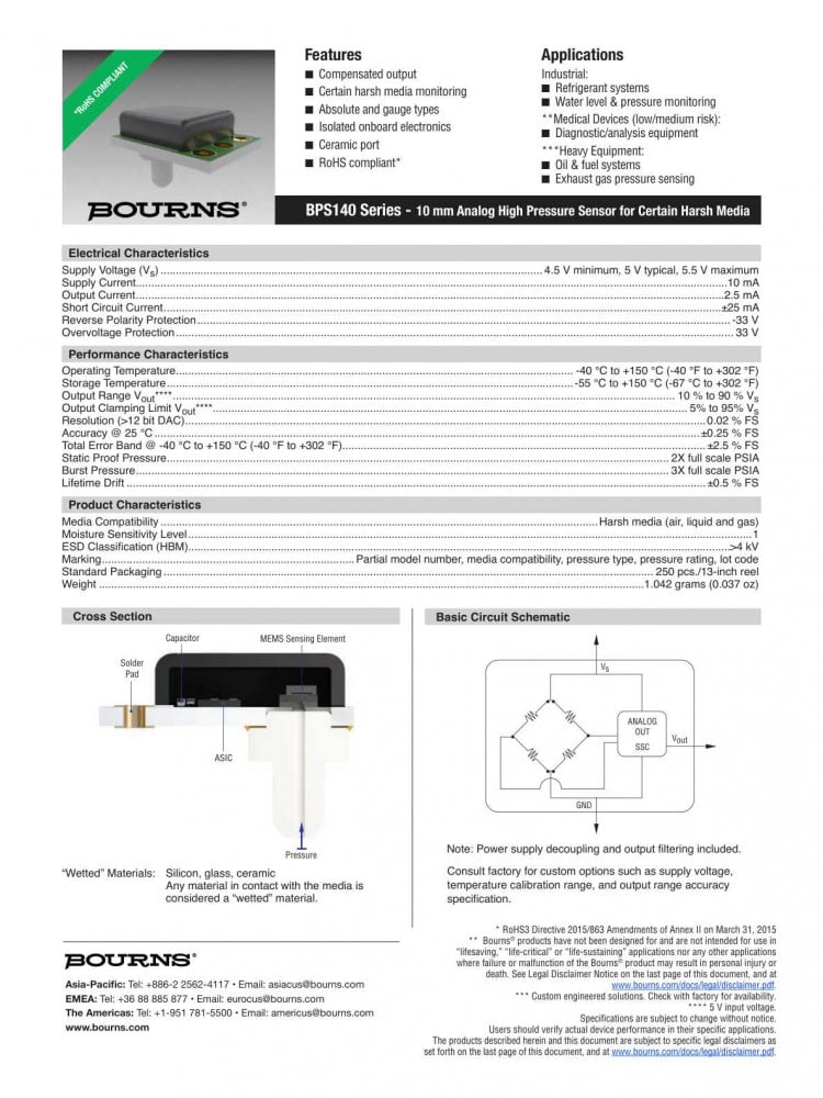 BPS140 datasheet page 1