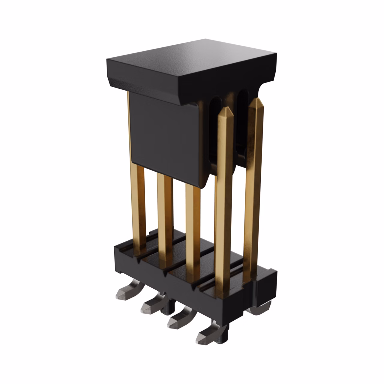 Milli-Grid Header, Vertical, Surface Mount, 8 Circuits, 0.38µm Gold (Au) Plating, Mating Pin Length 3.80mm, with Cap and Pegs, Tube, Lead-Free for sale