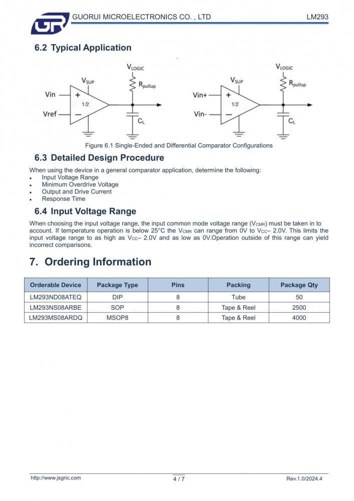 LM293 datasheet page 4