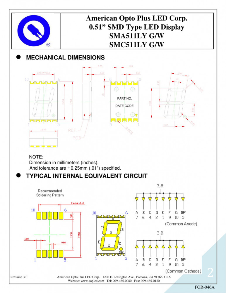 SMA511LY datasheet page 2