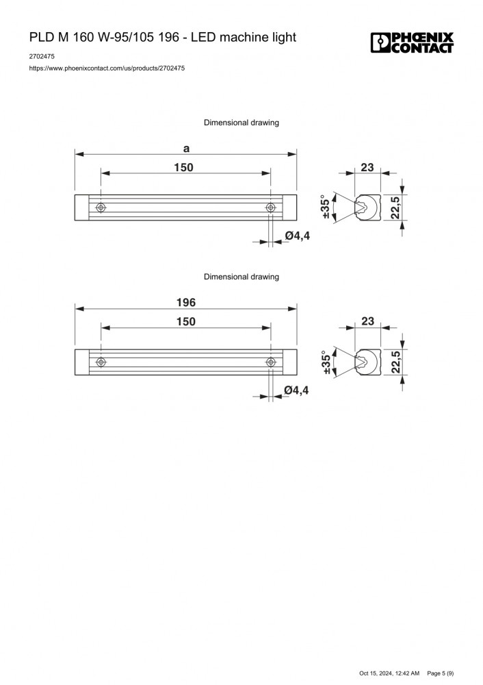 Phoenix Contact 2702475 technical document page 5